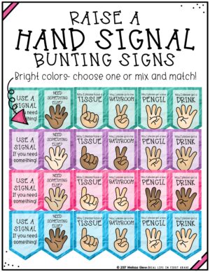 Editable Hand Signal Signs | Made By Teachers