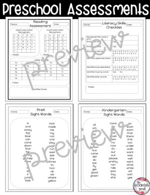 Preschool Assessments | Made By Teachers