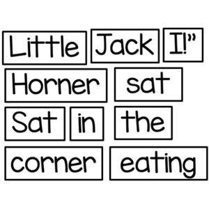 Pocket Chart Poem Little Jack Horner Nursery Rhyme | Made By Teachers