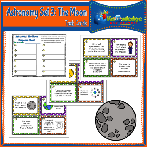Astronomy Task Cards: Set 3: The Moon | Made By Teachers