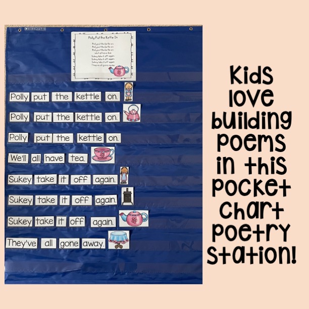 Pocket Chart Poem Polly Put the Kettle On Nursery Rhyme | Made By Teachers