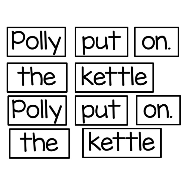 Pocket Chart Poem Polly Put the Kettle On Nursery Rhyme | Made By Teachers