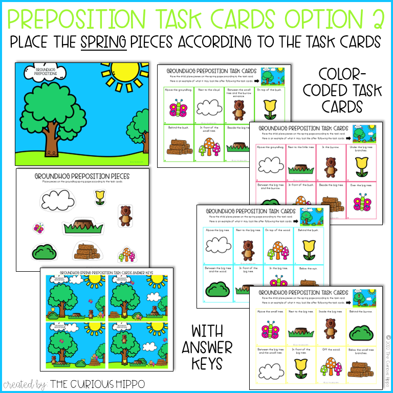 Groundhog Prepositions - Spatial Concepts | Made By Teachers