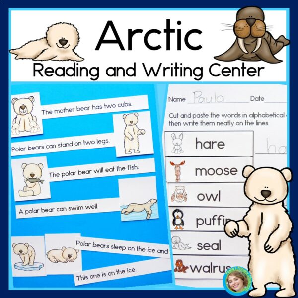 Arctic Polar Animals Sight Word Sentences Reading Comprehension and ...
