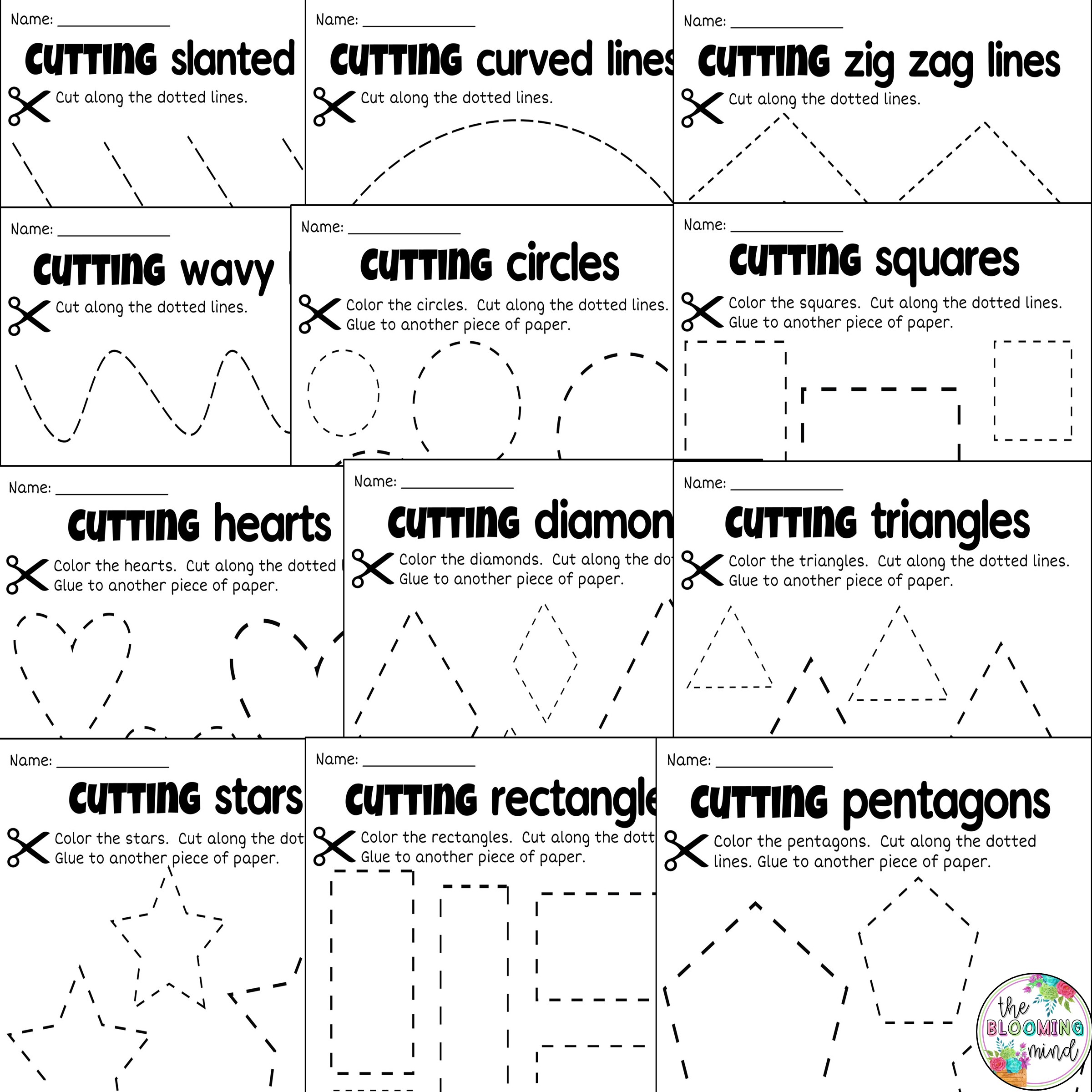 Cutting Practice with Scissors | Made By Teachers