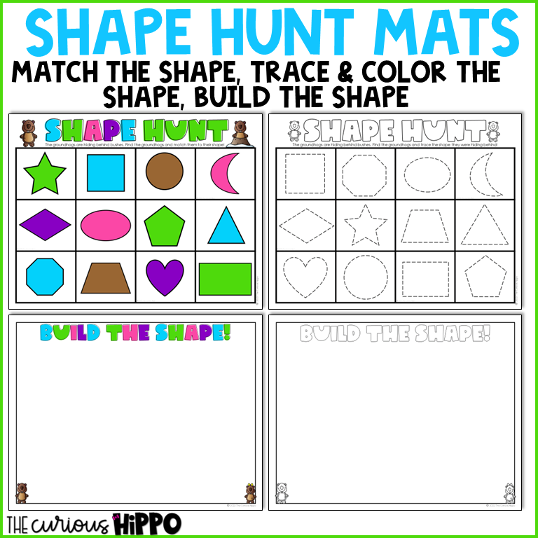 Groundhog Shapes Preschool | Made By Teachers