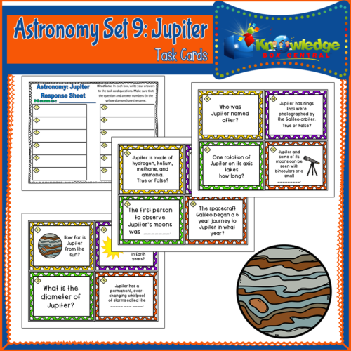 Astronomy Task Cards: Set 9: Jupiter | Made By Teachers
