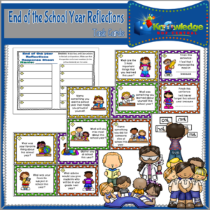 End of the School Year Reflections Task Cards | Made By Teachers