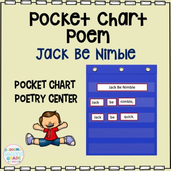 Pocket Chart Poem Jack Be Nimble Nursery Rhyme | Made By Teachers