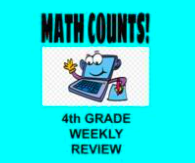 Complete Online Distance Learning Weekly 4th Math Review (for 5th Grade ...