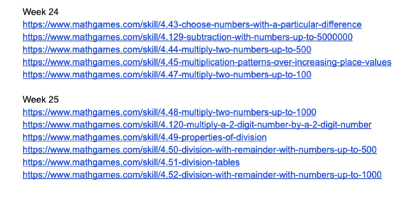 Complete Online Distance Learning Weekly 4th Math Review (for 5th Grade ...