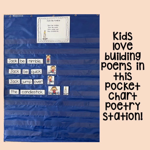 Pocket Chart Poem Jack Be Nimble Nursery Rhyme | Made By Teachers