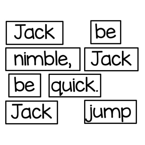 Pocket Chart Poem Jack Be Nimble Nursery Rhyme | Made By Teachers