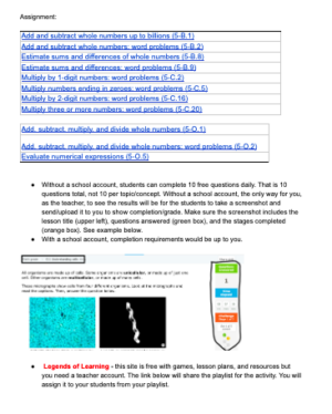 Complete Online Distance Learning 5th Math Compute Solutions 5.N.1.4 ...