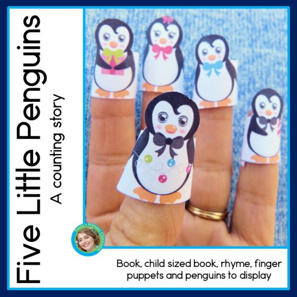 Penguin Counting Story and Guided Reading Book | Numbers Number Words ...