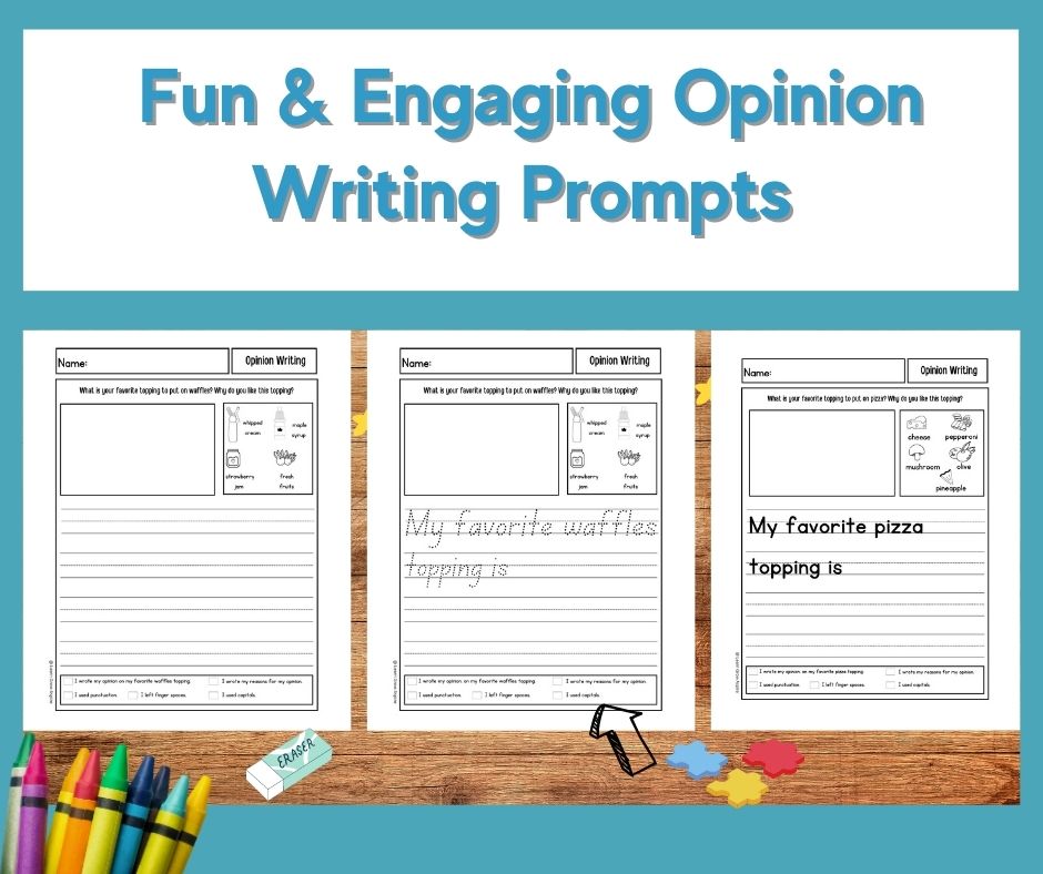 Opinion Writing Prompts For First Grade No Prep Writing Prompts Made