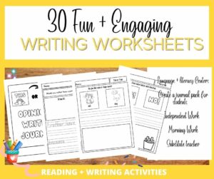 Opinion Writing Prompts for First Grade, No Prep Writing Prompts | Made ...