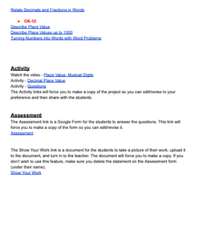 Complete Online Distance Learning 5th Math Read & Write Decimal Numbers ...