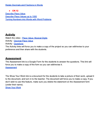 Complete Online Distance Learning 5th Math Read & Write Decimal Numbers ...