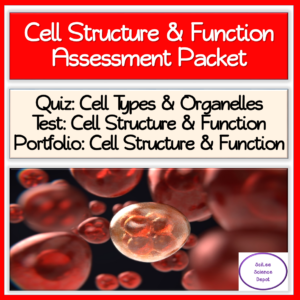 Cell Structure Assessment Packet | Made By Teachers