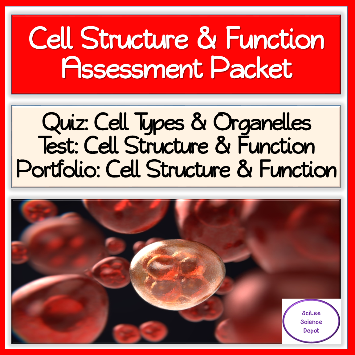 Cellular Structure and Function NO PREP Unit Bundle | Made By Teachers