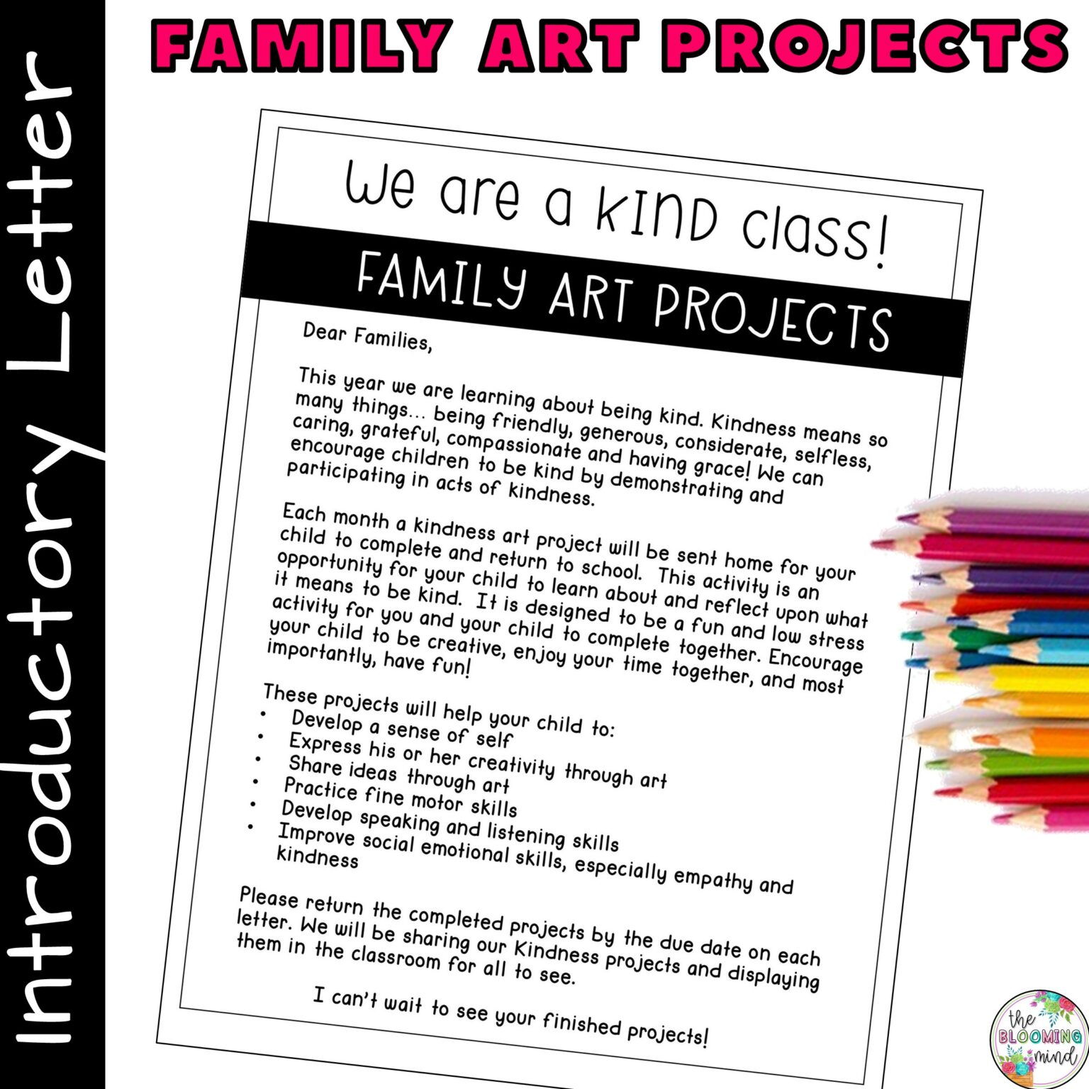Monthly Kindness Art Projects for Preschool or Kindergarten | Made By ...