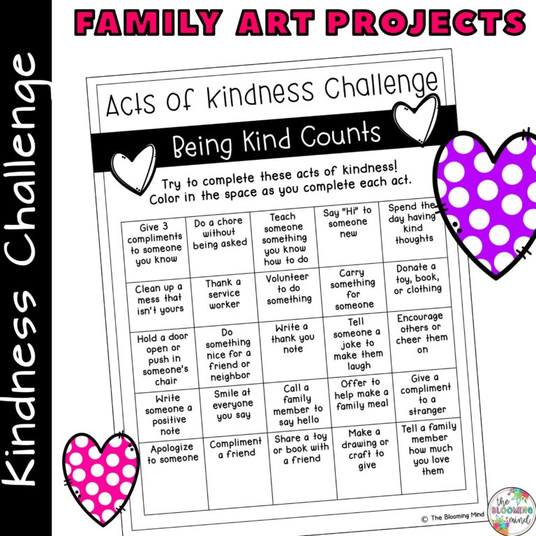 Monthly Kindness Art Projects for Preschool or Kindergarten | Made By ...