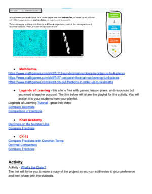Complete Online Distance Learning 5th Compare/Order Fractions ...