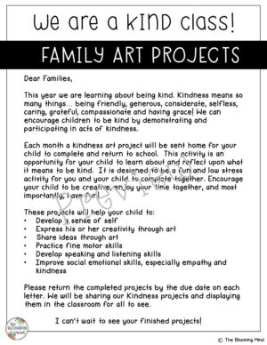 Monthly Kindness Art Projects for Preschool or Kindergarten | Made By ...