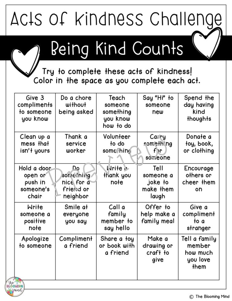 Monthly Kindness Art Projects for Preschool or Kindergarten | Made By ...