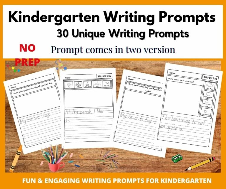 Kindergarten Writing Prompts, Kindergarten Morning Work, Kindergarten ...