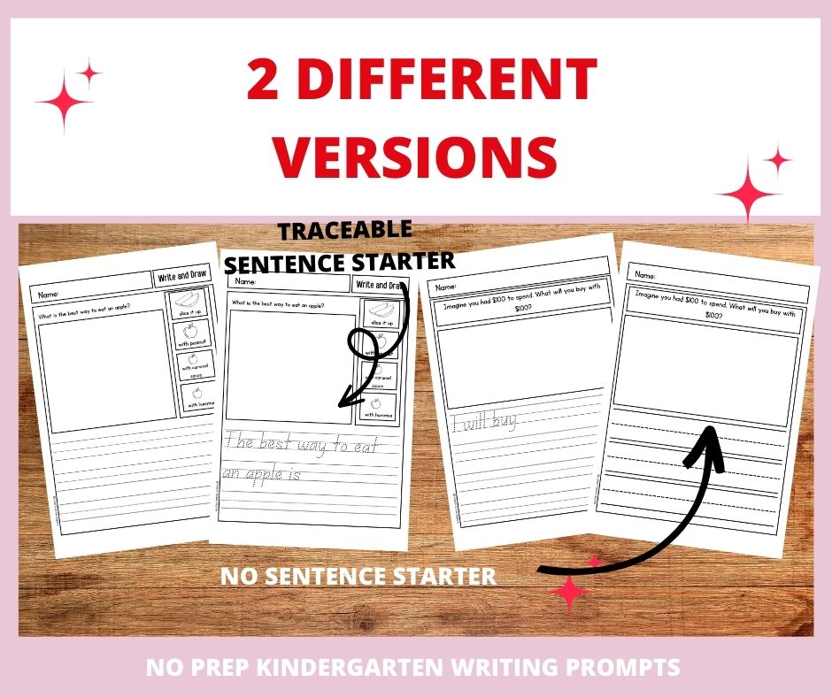 Kindergarten Writing Prompts, Kindergarten Morning Work, Kindergarten ...