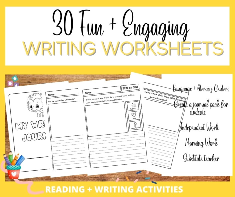 Kindergarten Writing Prompts, Kindergarten Morning Work, Kindergarten ...