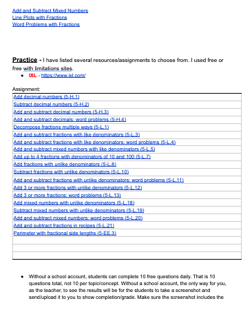 Complete Online Distance Learning 5th Math Sums/Differences of ...