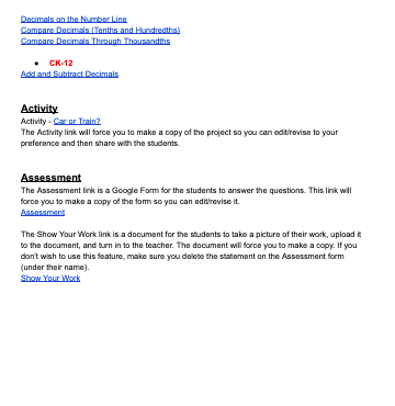 Complete Online Distance Learning 5th Math Sums/Differences of Decimals ...