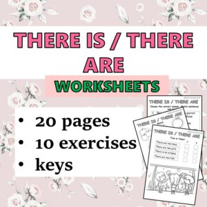 THERE IS THERE ARE worksheets ESL EFL English printable grammar ...