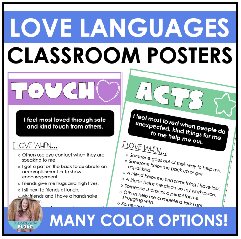 The 5 Love Languages Posters | Made By Teachers