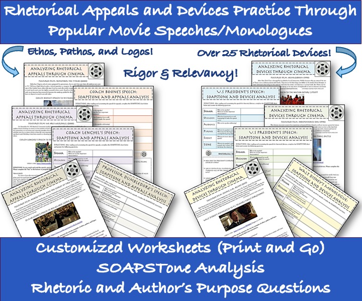 Rhetorical Appeals & Devices Unit Bundle - A Complete Rhetorical ...