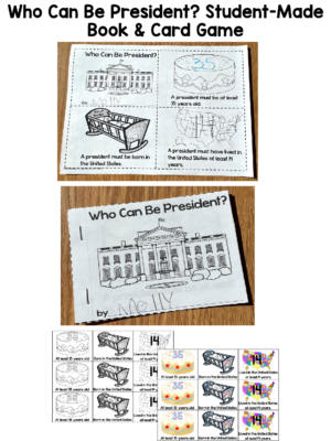 George Washington Abraham Lincoln Presidents Day Craftivity Flipbook ...