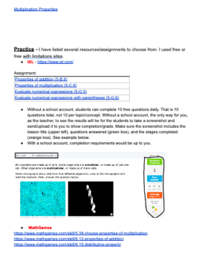 Complete Online Distance Learning 5th Equivalent Numerical Expressions ...