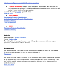 Complete Online Distance Learning 5th Equivalent Numerical Expressions ...