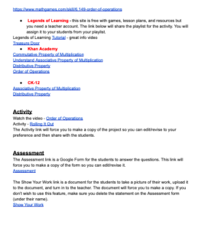 Complete Online Distance Learning 5th Equivalent Numerical Expressions ...