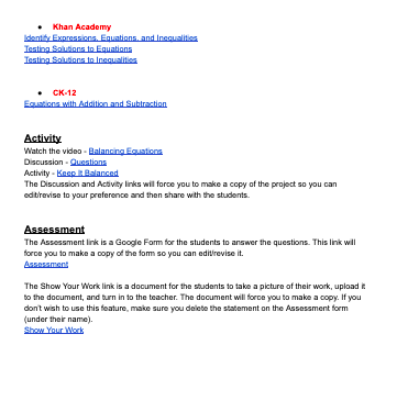 Complete Online Distance Learning 5th Math Solve Equations/Inequalities ...