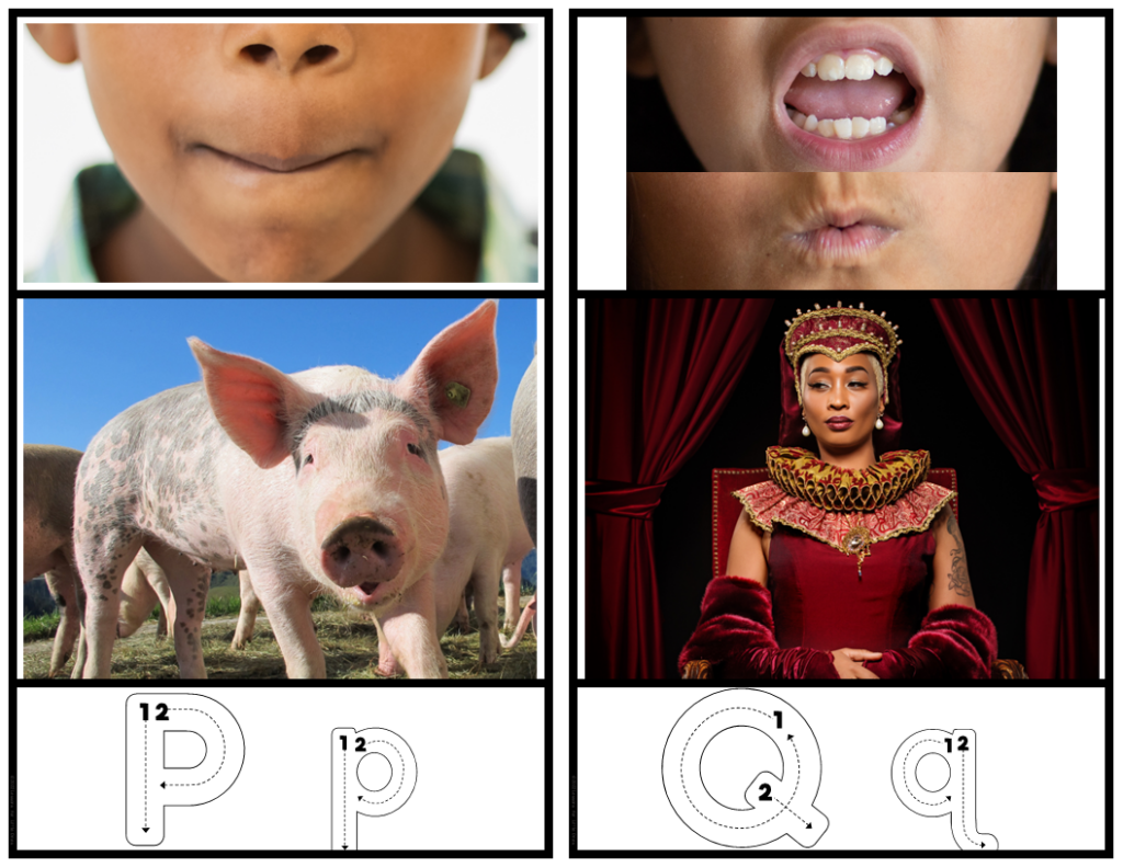 Alphabet Cards with Real Mouth Pictures & Photos Speech Sounds Letter ...