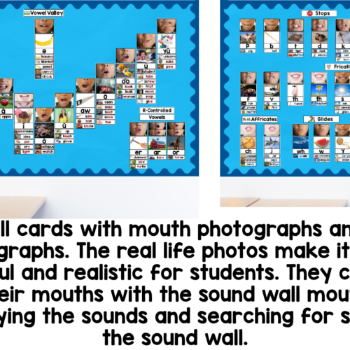 Sound Wall with Real Mouth Pictures & Photo Cards + Digital Science of ...