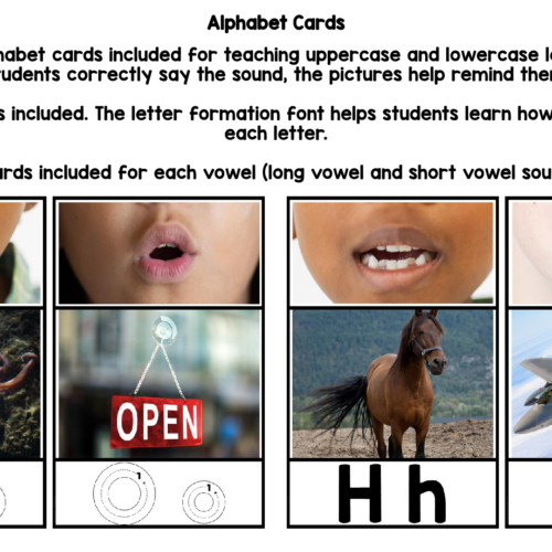 Sound Wall with Real Mouth Pictures & Photo Cards + Digital Science of ...