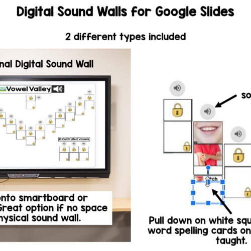 Sound Wall with Real Mouth Pictures & Photo Cards + Digital Science of ...