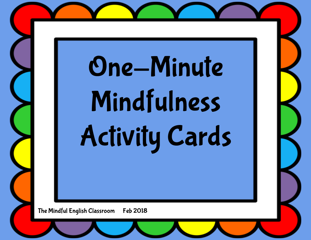 Mindfulness Activity, One-Minute Mindfulness Cards for SEL or Brain ...