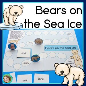 Polar Bear Sight Word and Letter Reading Game | Arctic | Polar Animal ...