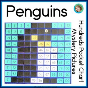 Penguin 100s Pocket Charts | Hundreds Chart Mystery Pictures January ...